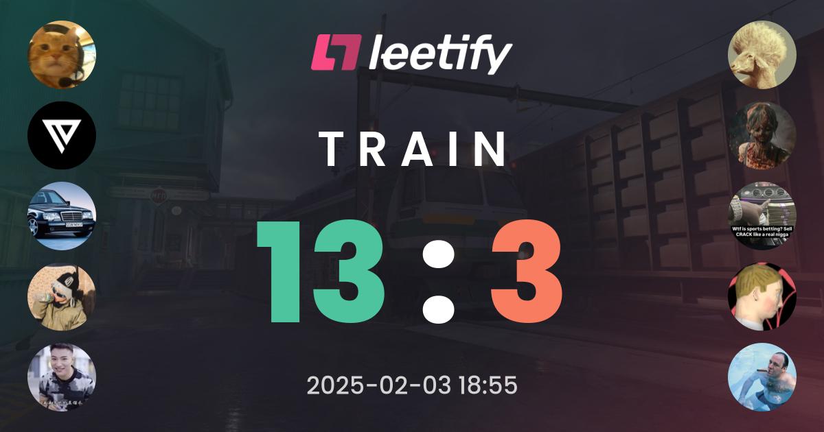 13 : 3 on Train – Leetify