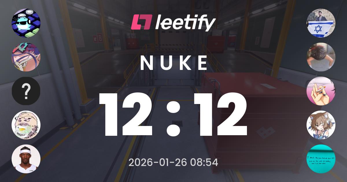 12 : 12 on Nuke – Leetify