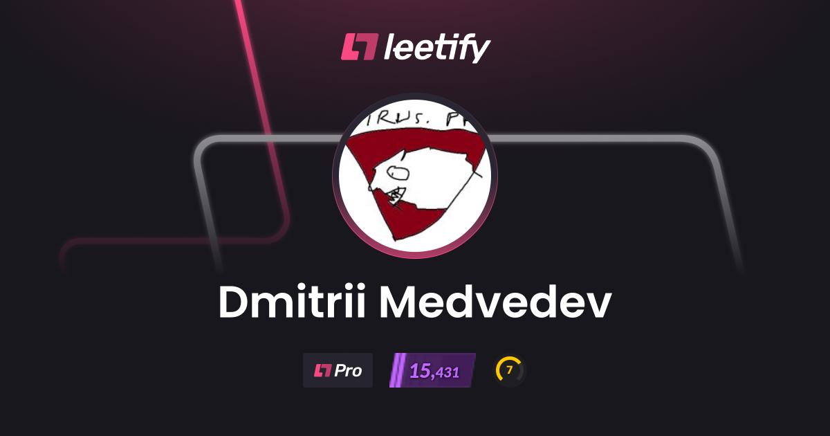 Dmitrii Medvedev - CS2 Stats and Player Profile - Leetify