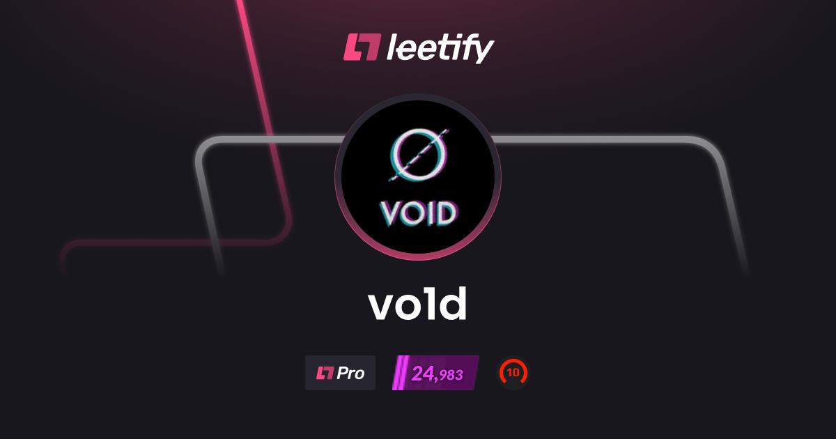 vo1d - CS2 Stats and Player Profile - Leetify