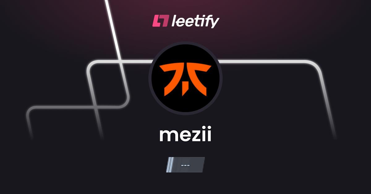 mezii - CS2 Stats and Player Profile - Leetify