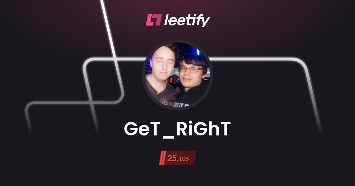 GeT_RiGhT - CS2 Stats and Player Profile - Leetify