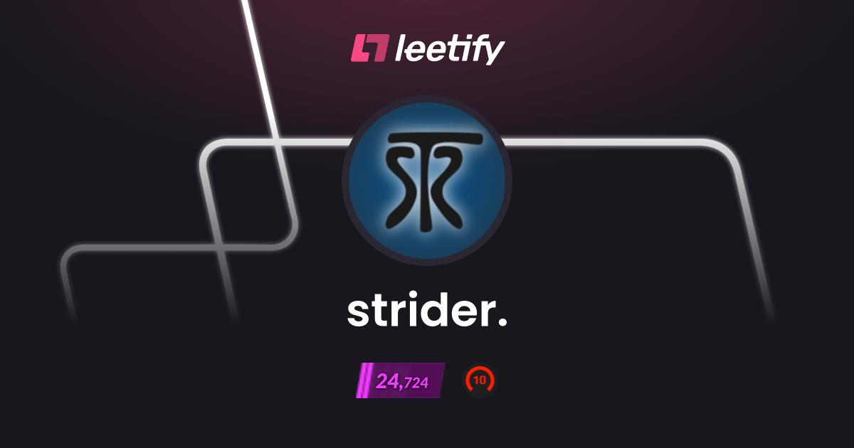 strider. - CS2 Stats and Player Profile - Leetify