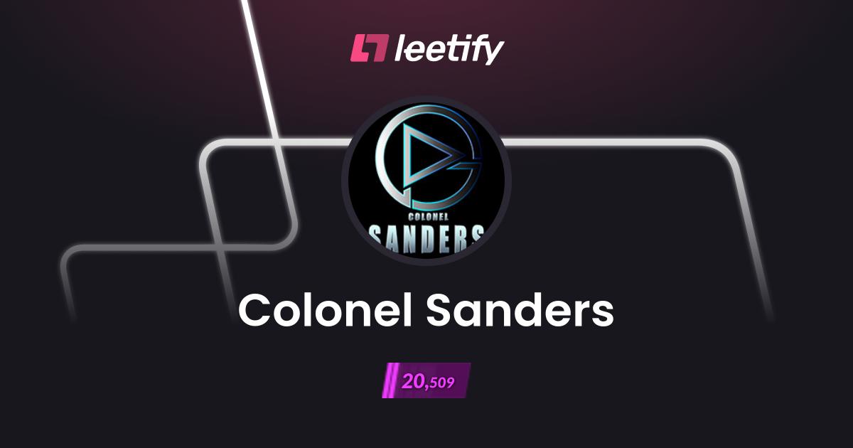 Colonel Sanders - CS2 Stats and Player Profile - Leetify