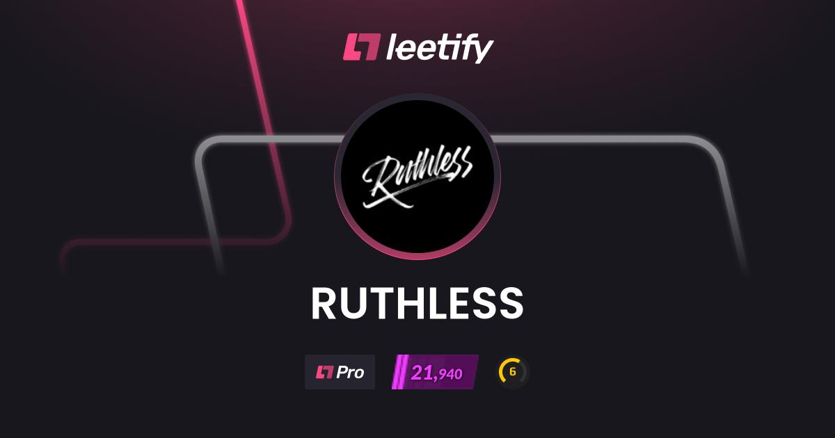 RUTHLESS - CS2 Stats and Player Profile - Leetify