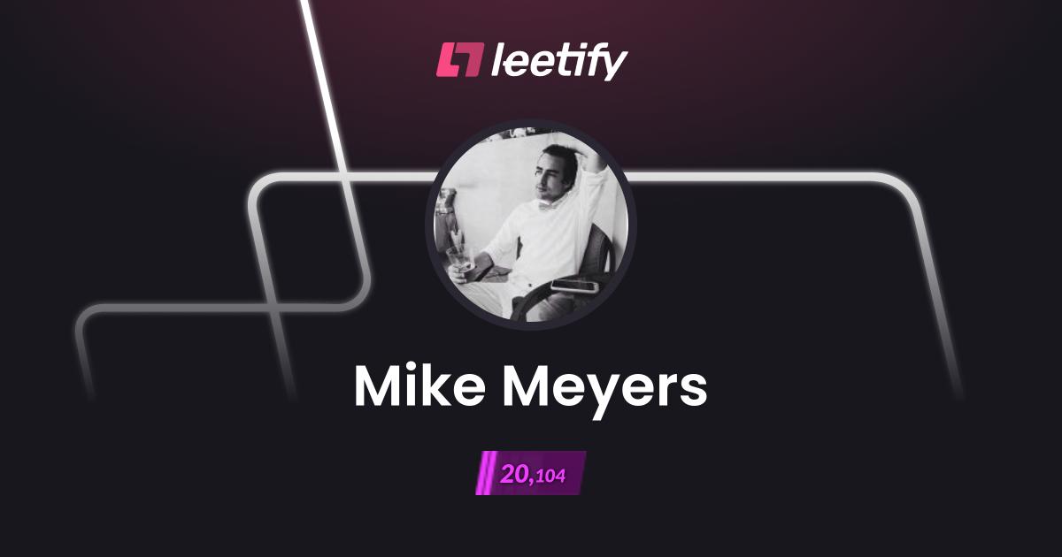 Mike Meyers - CS2 Stats and Player Profile - Leetify