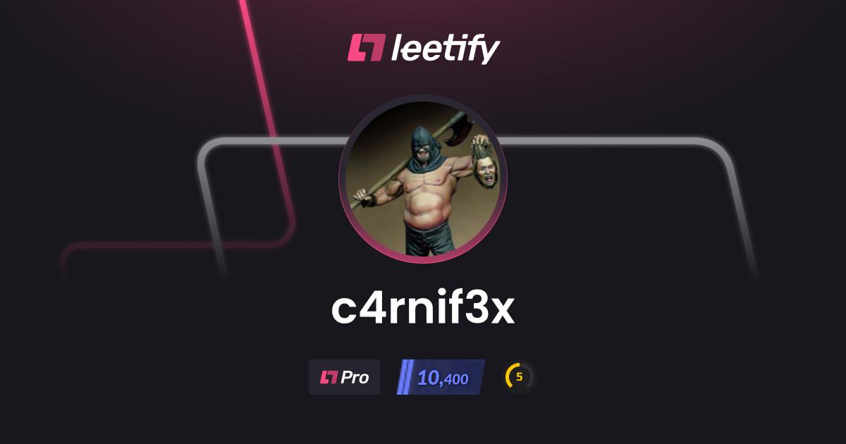 c4rnif3x - CS2 Stats and Player Profile - Leetify