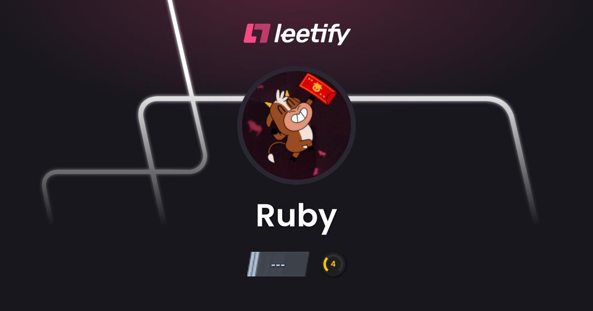Ruby - CS2 Stats and Player Profile - Leetify