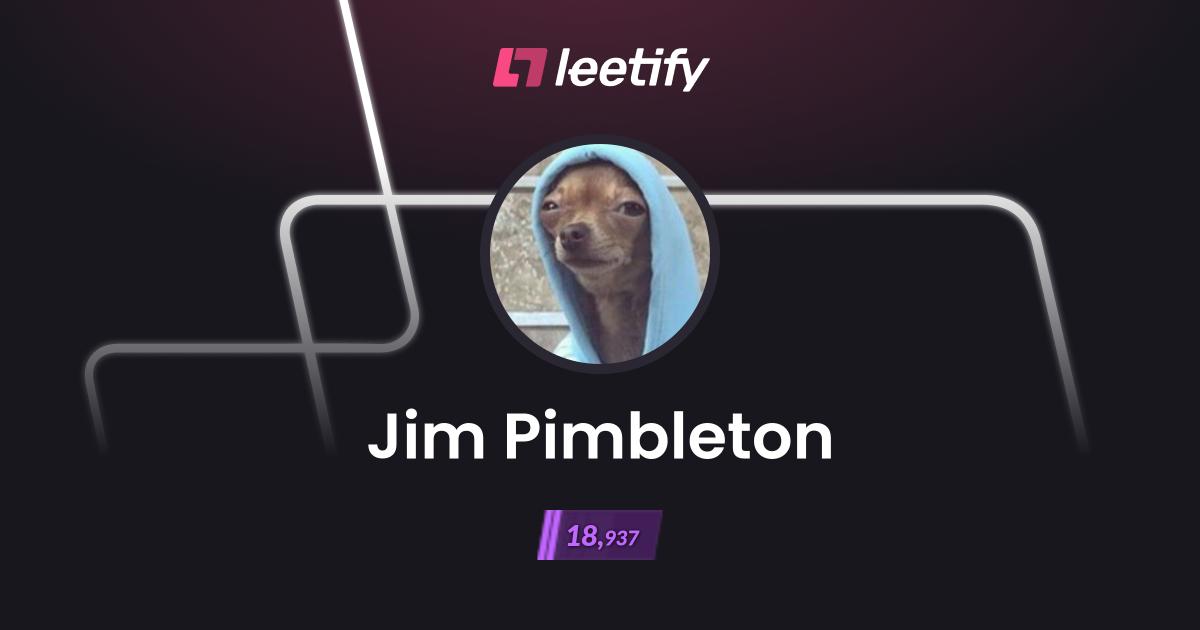 Jim Pimbleton - CS2 Stats and Player Profile - Leetify