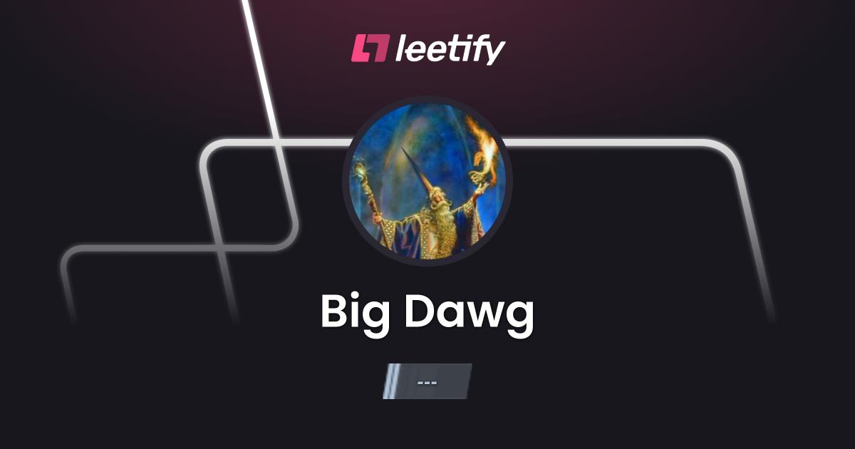 Big Dawg - CS2 Stats and Player Profile - Leetify