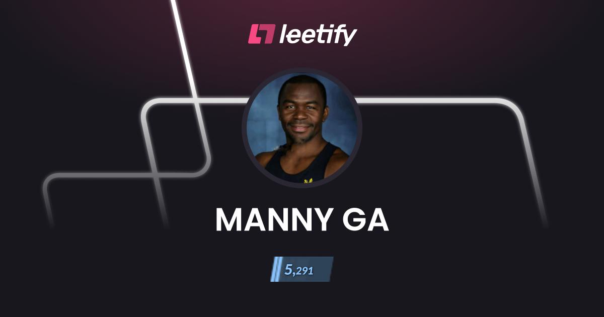 MANNY GA - CS2 Stats and Player Profile - Leetify