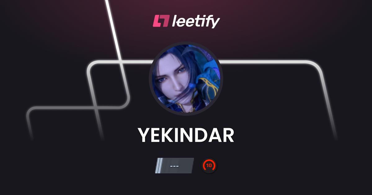 YEKINDAR - CS2 Stats and Player Profile - Leetify