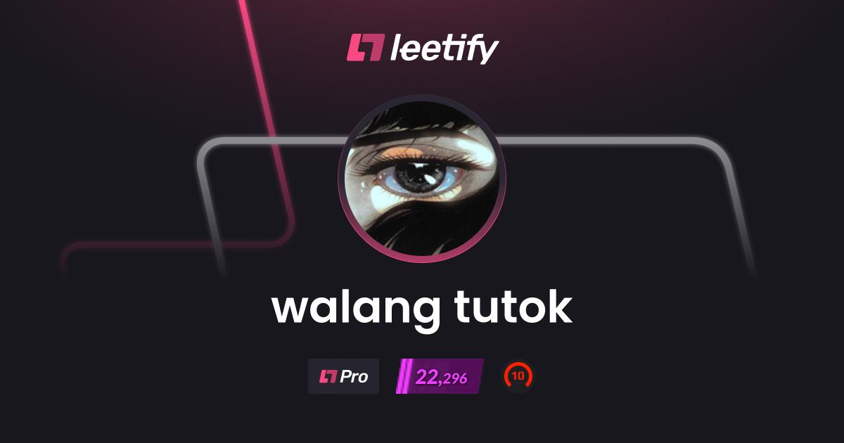 walang tutok - CS2 Stats and Player Profile - Leetify