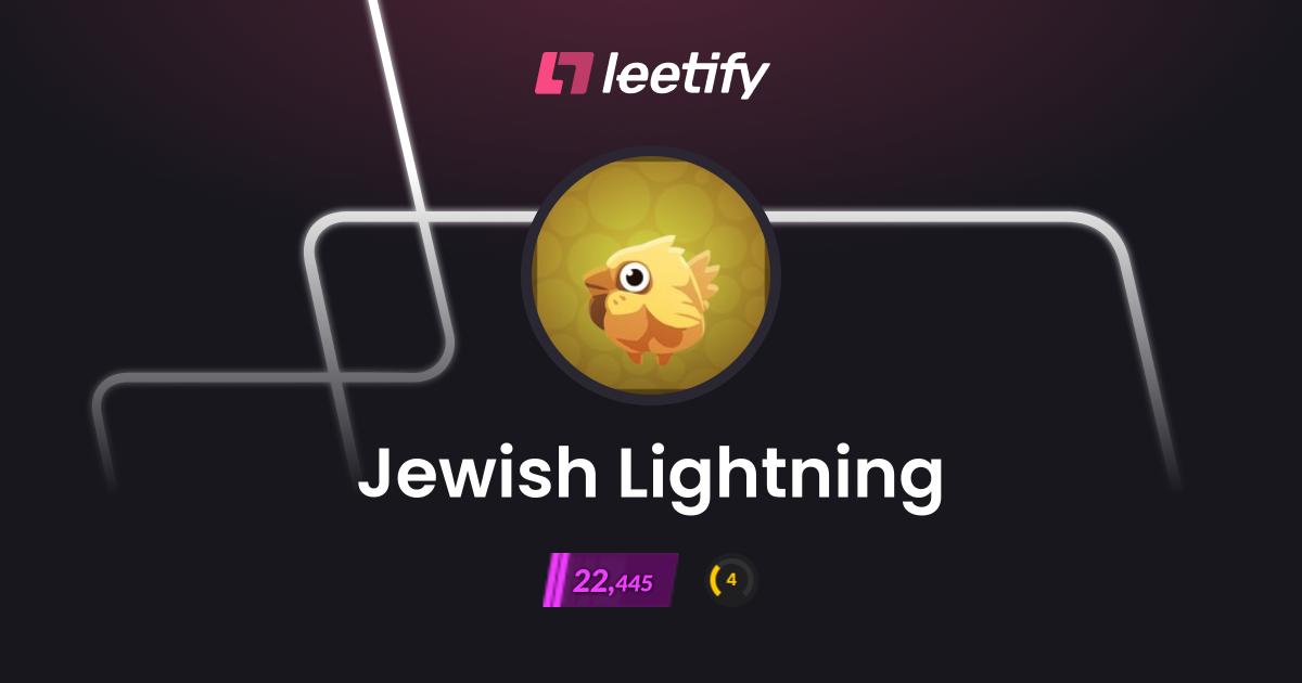 Jewish Lightning - CS2 Stats and Player Profile - Leetify