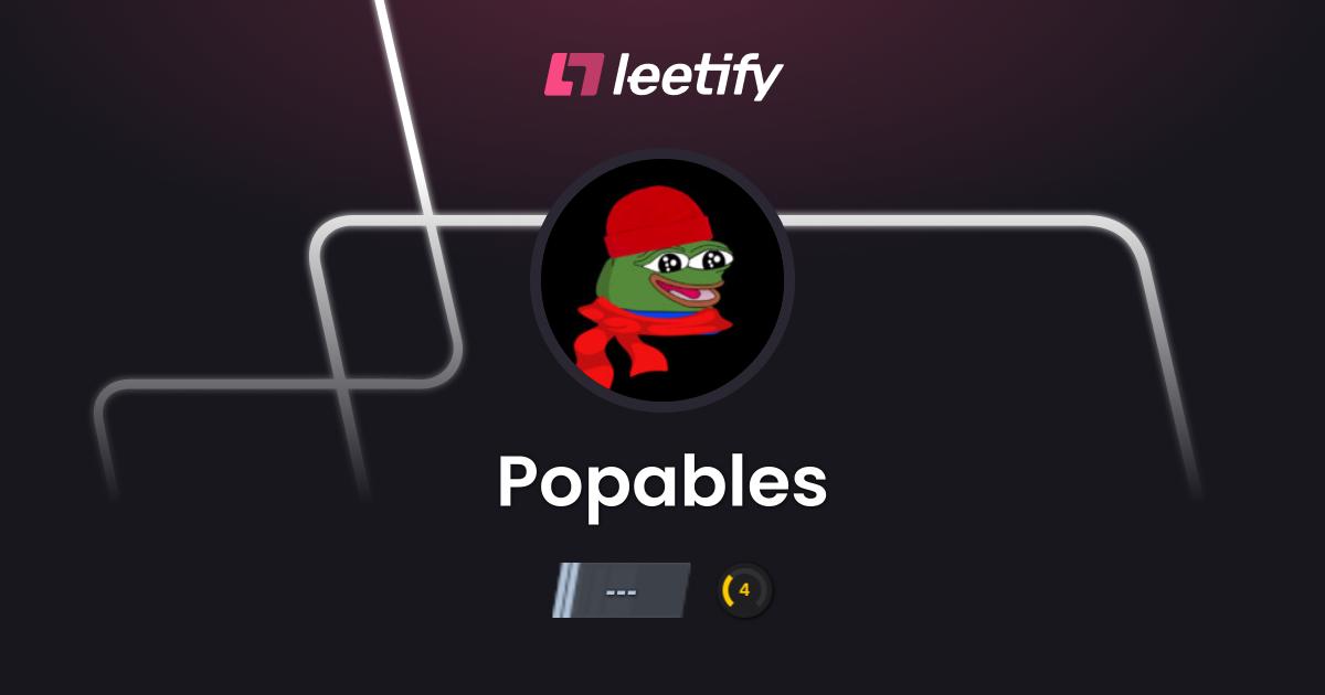 Popables - CS2 Stats and Player Profile - Leetify