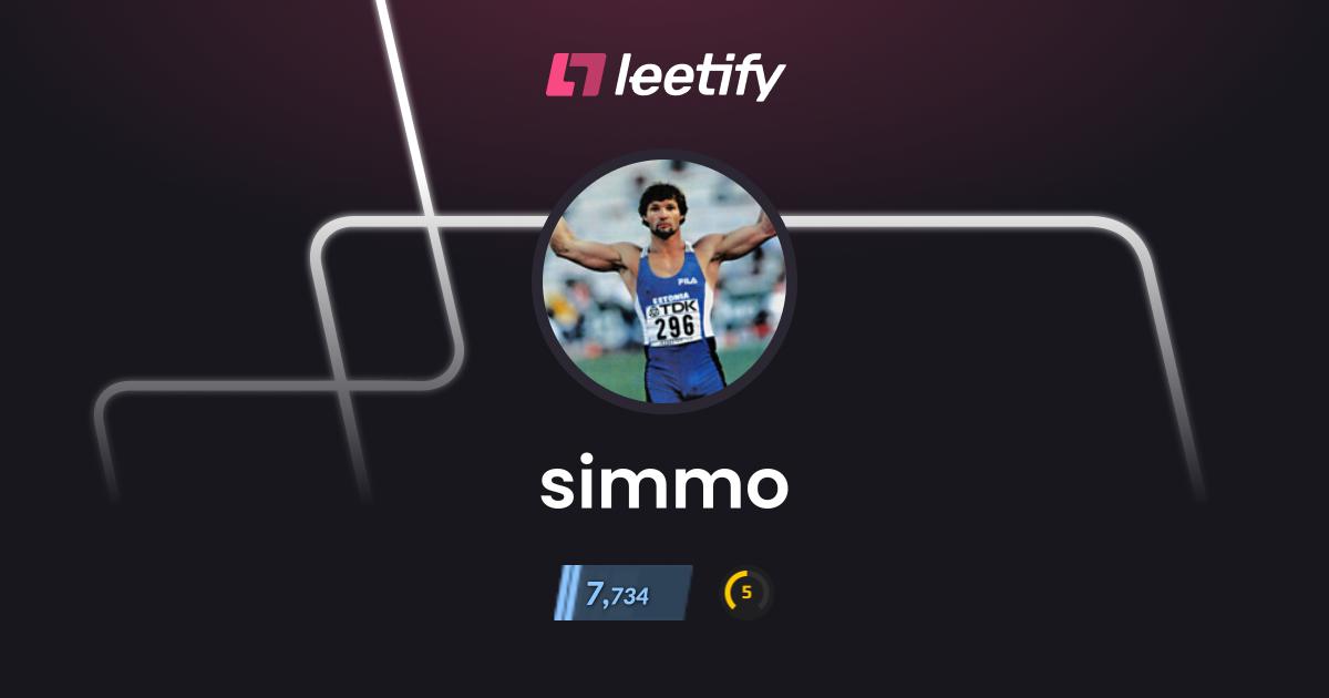 simmo - CS2 Stats and Player Profile - Leetify