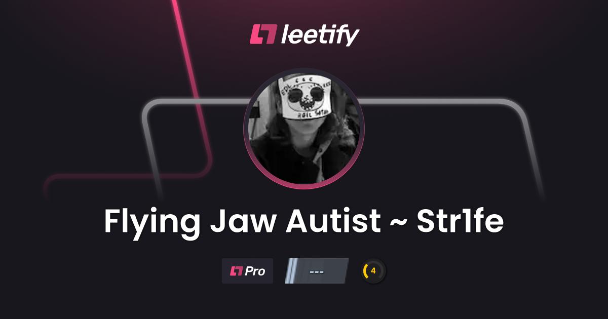 Flying Jaw Autist ~ Str1fe - CS2 Stats and Player Profile - Leetify