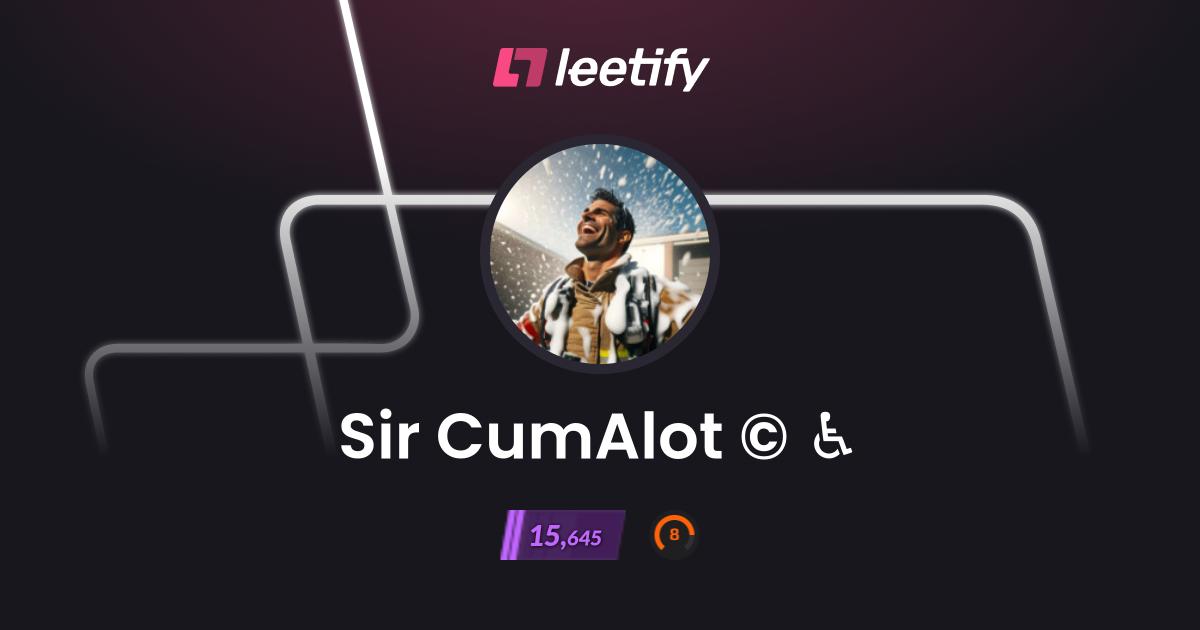 Sir CumAlot © ♿ - CS2 Stats and Player Profile - Leetify