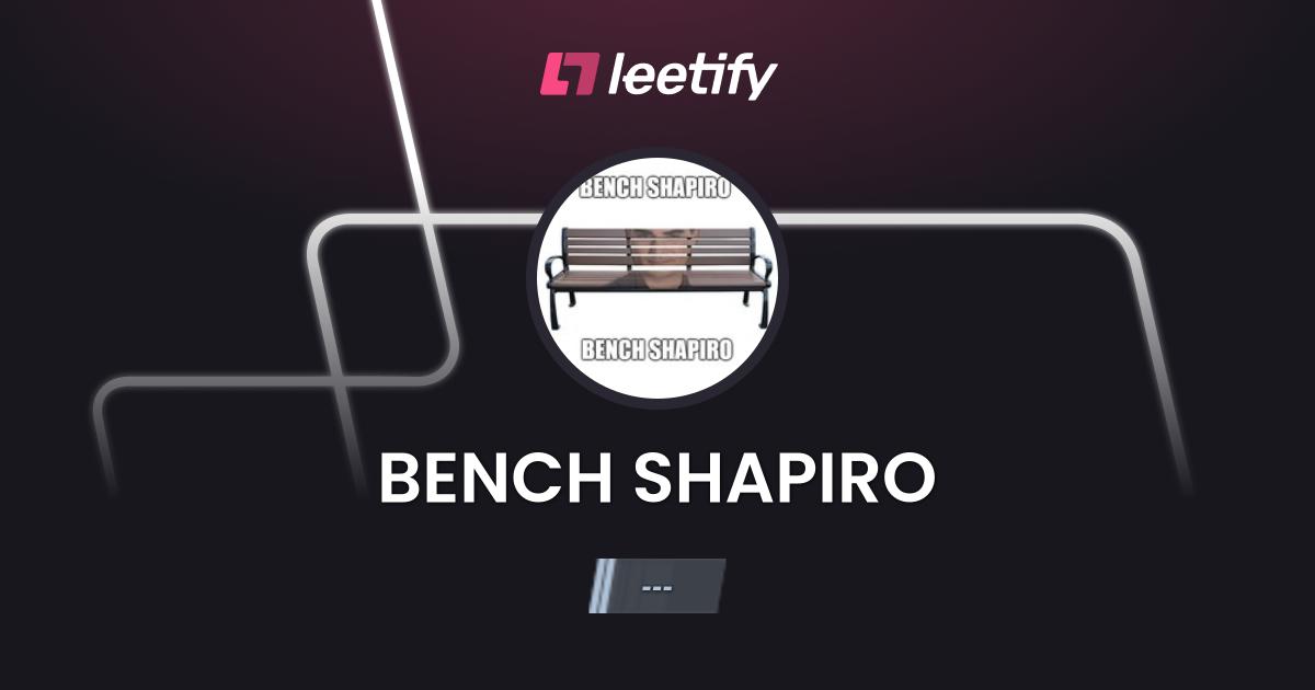 BENCH SHAPIRO - CS2 Stats and Player Profile - Leetify