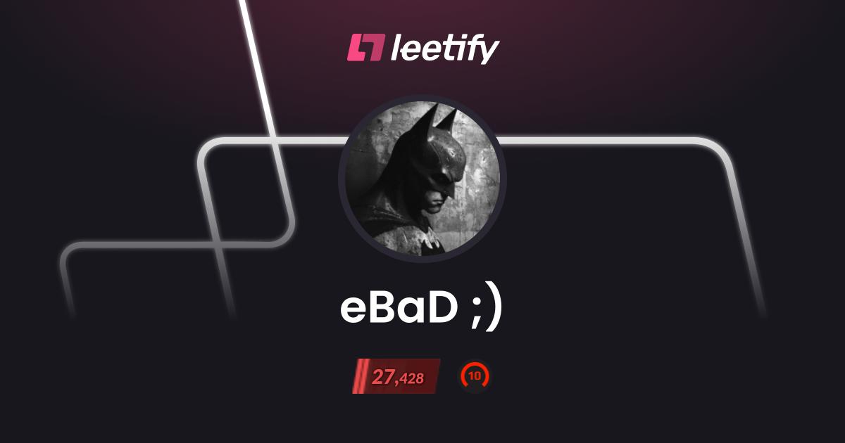 eBaD ;) - CS2 Stats and Player Profile - Leetify
