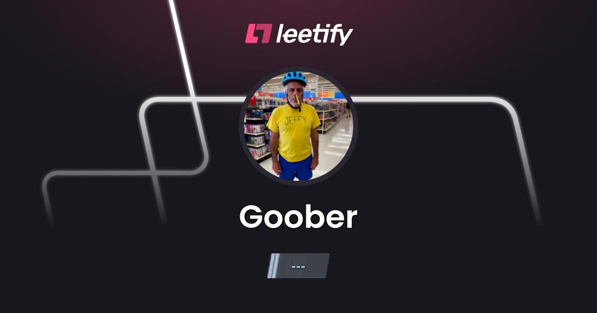 Goober - CS2 Stats and Player Profile - Leetify
