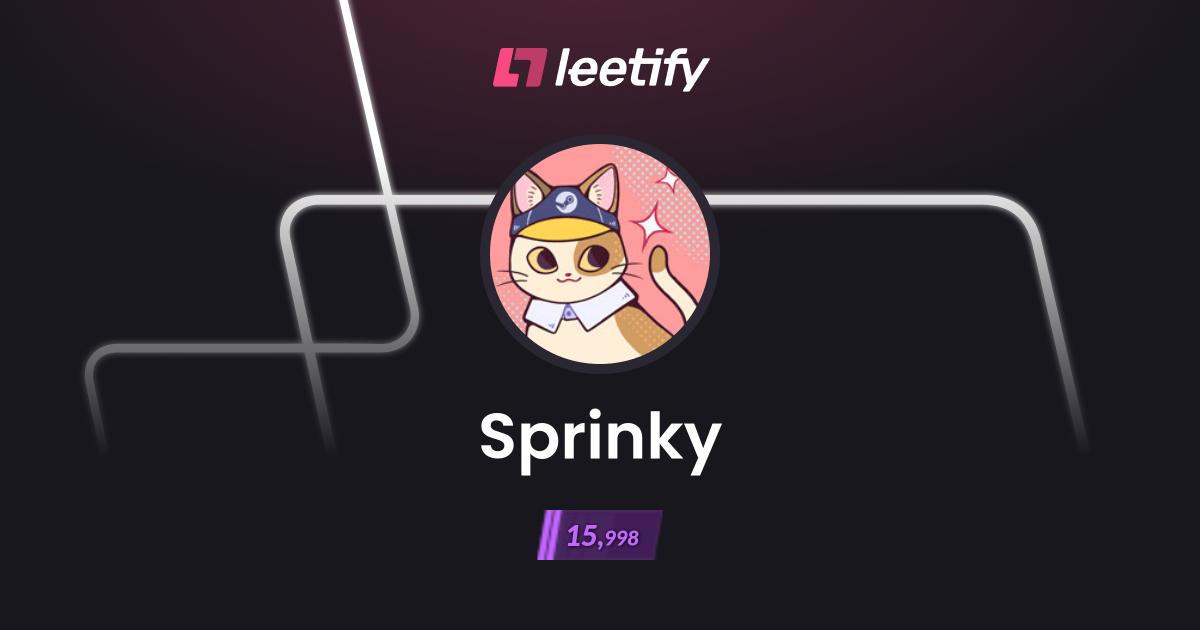 Sprinky - CS2 Stats and Player Profile - Leetify