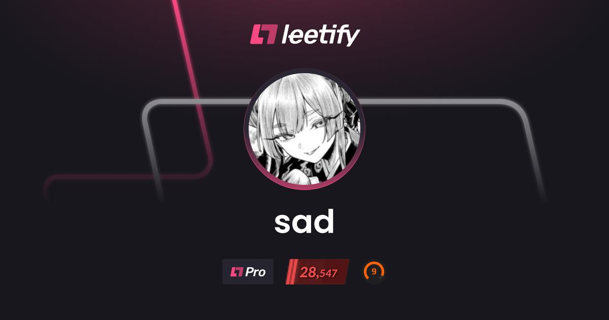sad - CS2 Stats and Player Profile - Leetify