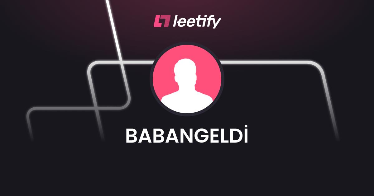 BABANGELDİ - CS2 Stats and Player Profile - Leetify