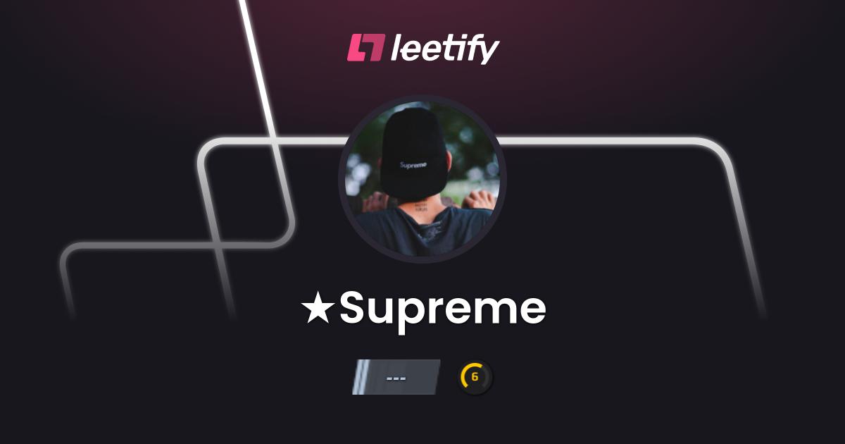 ★Supreme - CS2 Stats and Player Profile - Leetify
