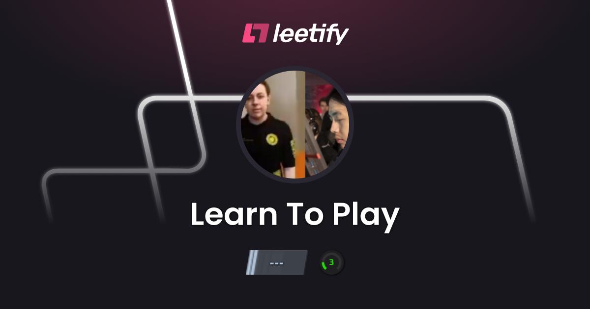 Learn To Play - CS2 Stats and Player Profile - Leetify