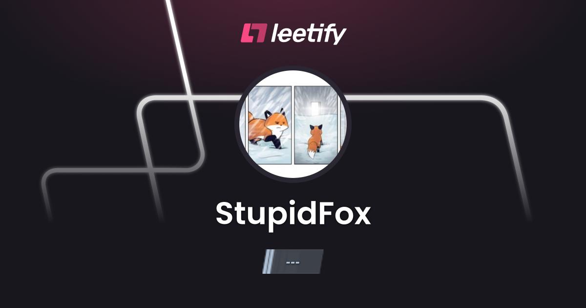 StupidFox - CS2 Stats and Player Profile - Leetify