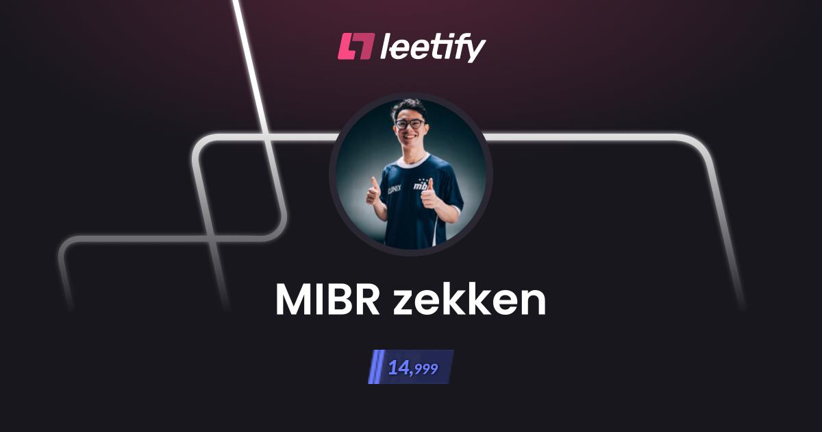 MIBR zekken - CS2 Stats and Player Profile - Leetify