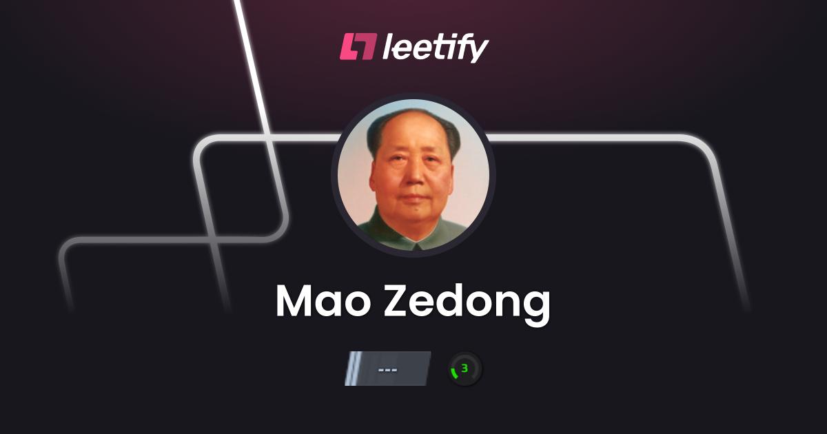 Mao Zedong - CS2 Stats and Player Profile - Leetify