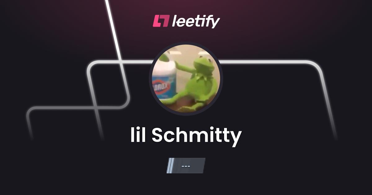 lil Schmitty - CS2 Stats and Player Profile - Leetify