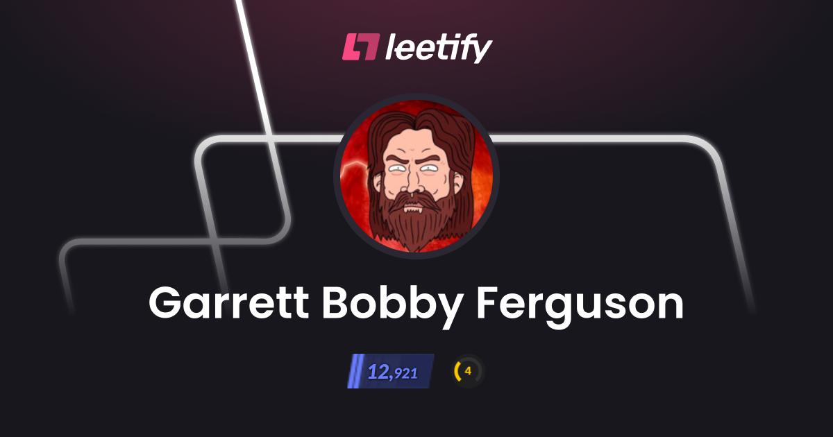 Garrett Bobby Ferguson - CS2 Stats and Player Profile - Leetify