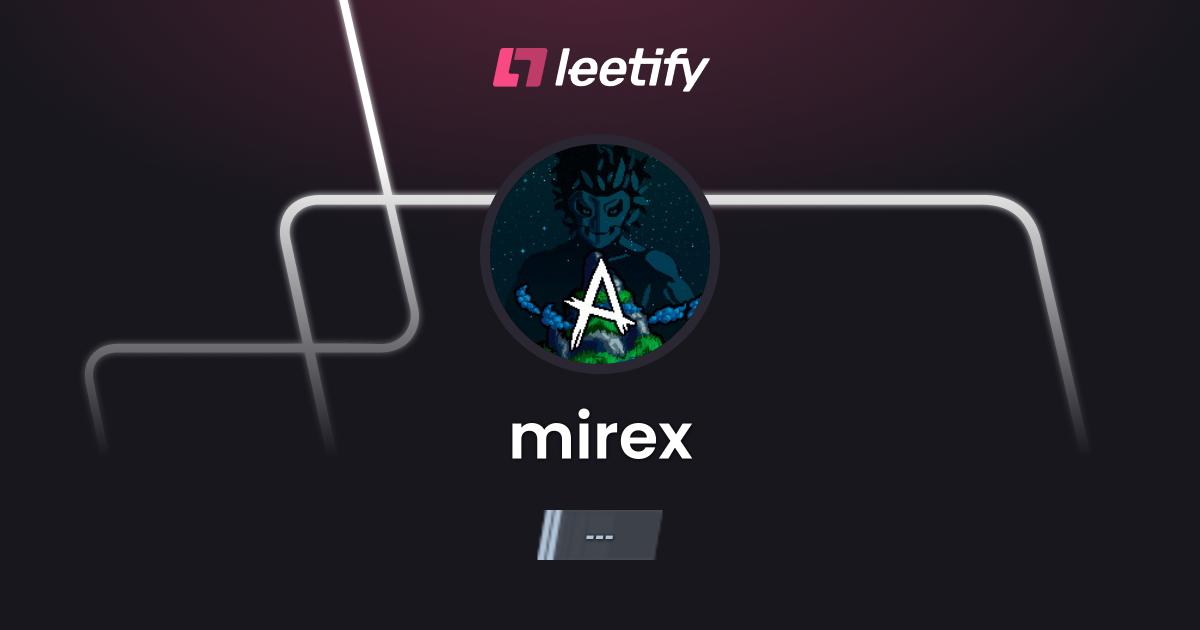 mirex - CS2 Stats and Player Profile - Leetify