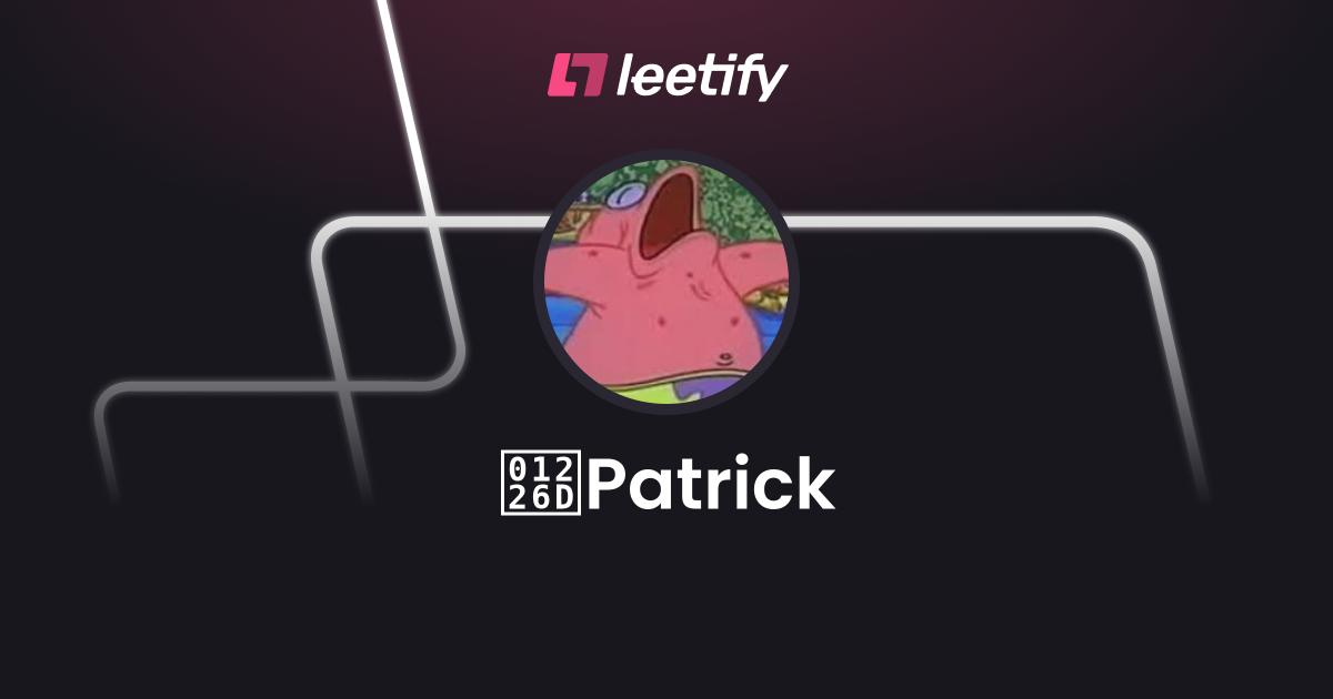 𒉭Patrick - CS2 Stats and Player Profile - Leetify