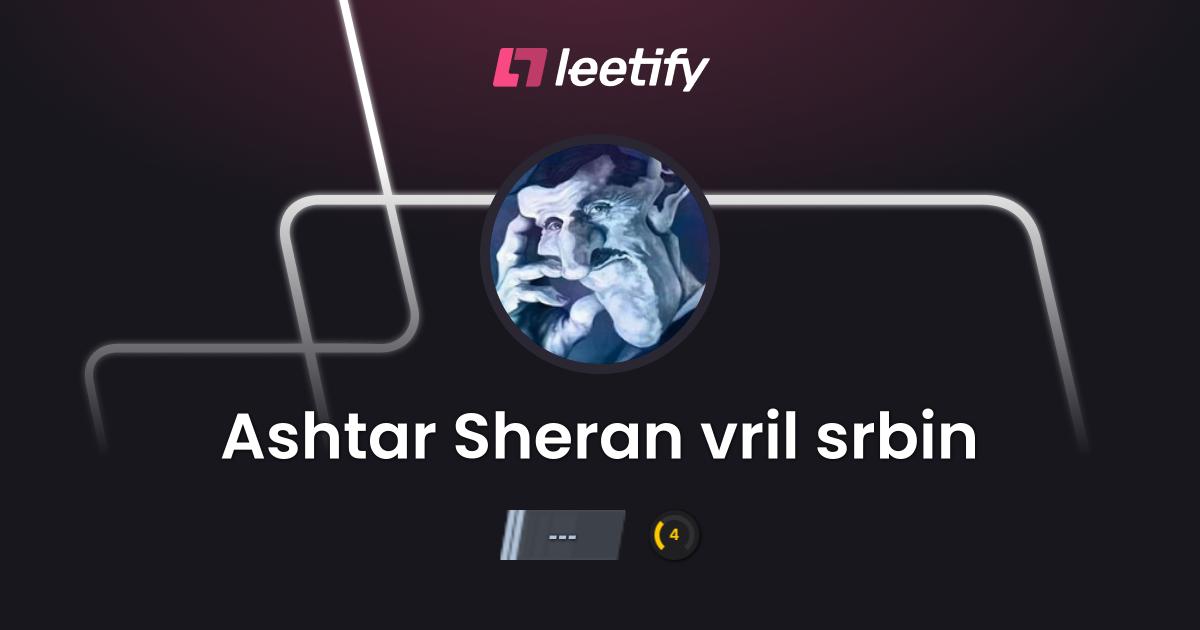 Ashtar Sheran vril srbin - CS2 Stats and Player Profile - Leetify