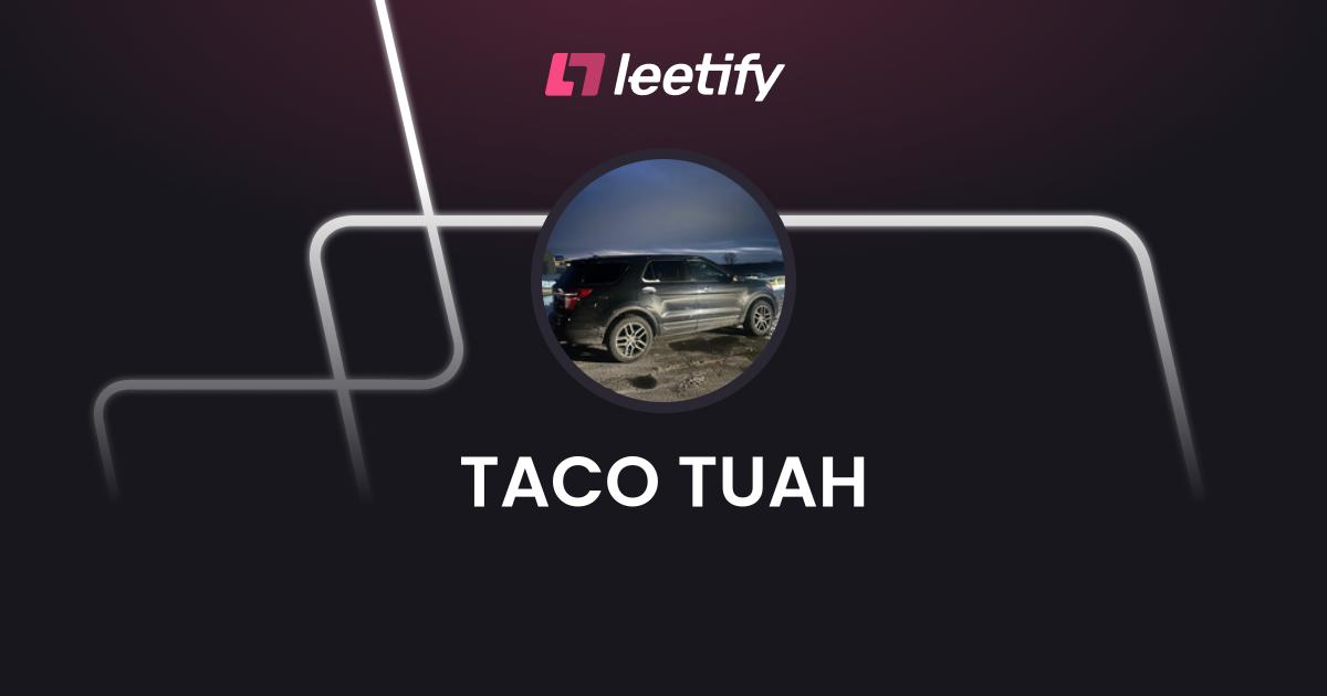 TACO TUAH - CS2 Stats and Player Profile - Leetify