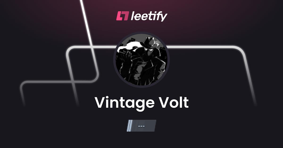 Vintage Volt - CS2 Stats and Player Profile - Leetify