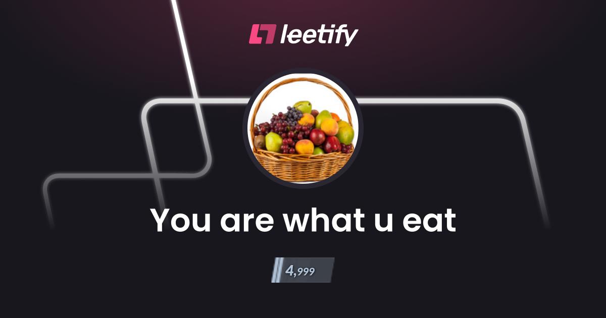 You are what u eat - CS2 Stats and Player Profile - Leetify