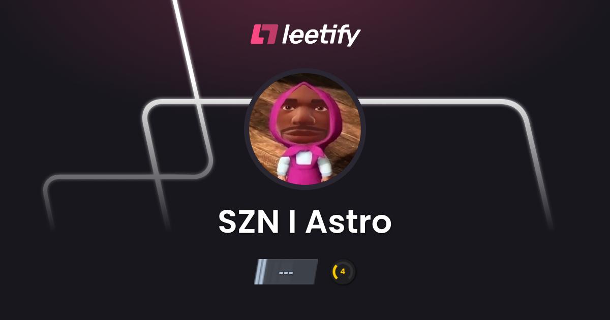 SZN I Astro - CS2 Stats and Player Profile - Leetify