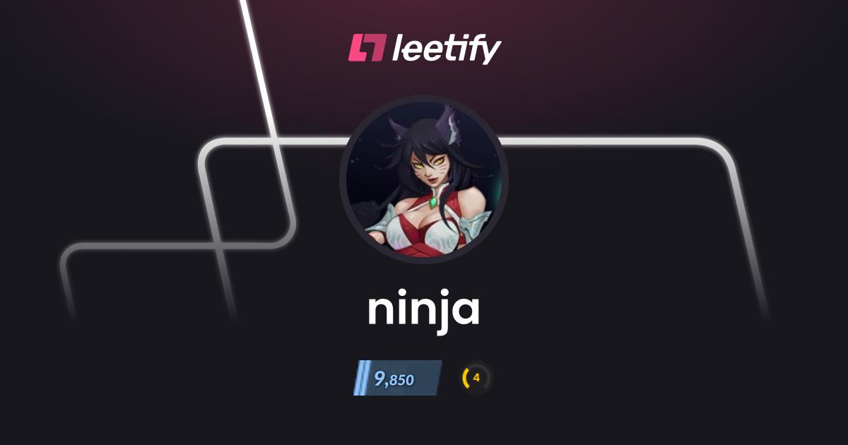 ninja - CS2 Stats and Player Profile - Leetify