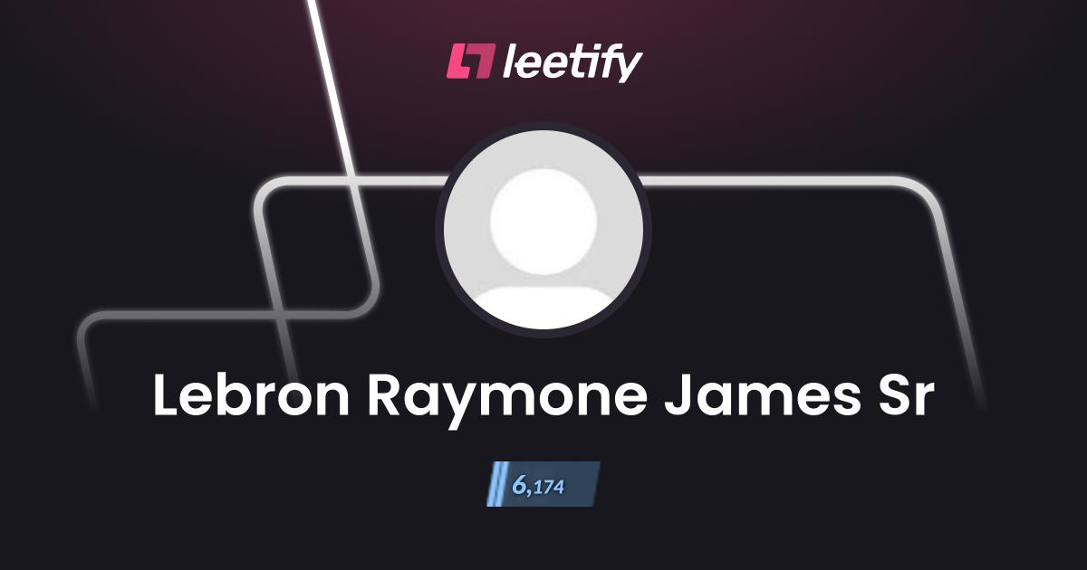 Lebron Raymone James Sr - CS2 Stats and Player Profile - Leetify