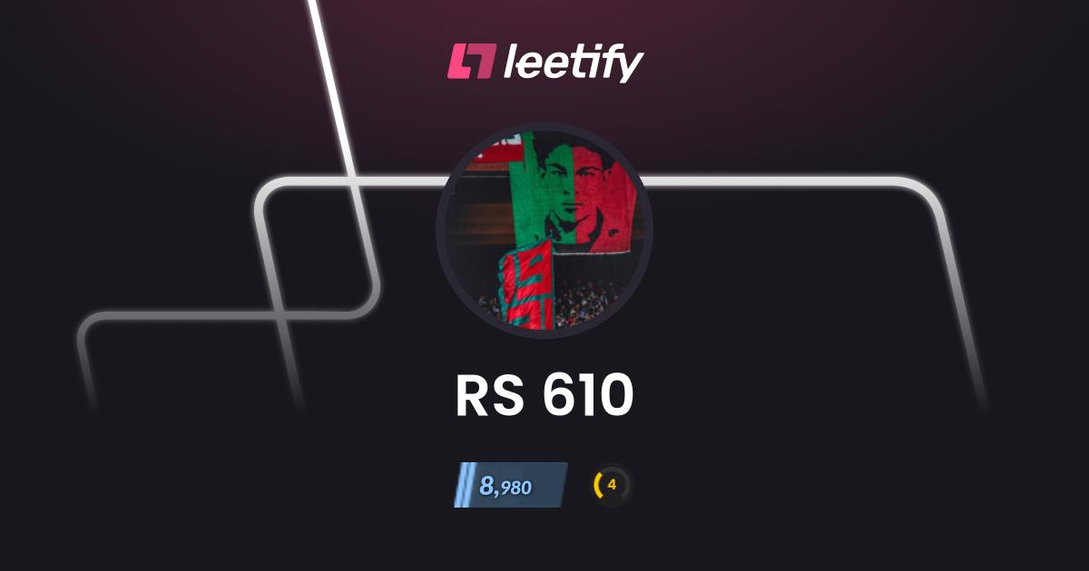 RS 610 - CS2 Stats and Player Profile - Leetify
